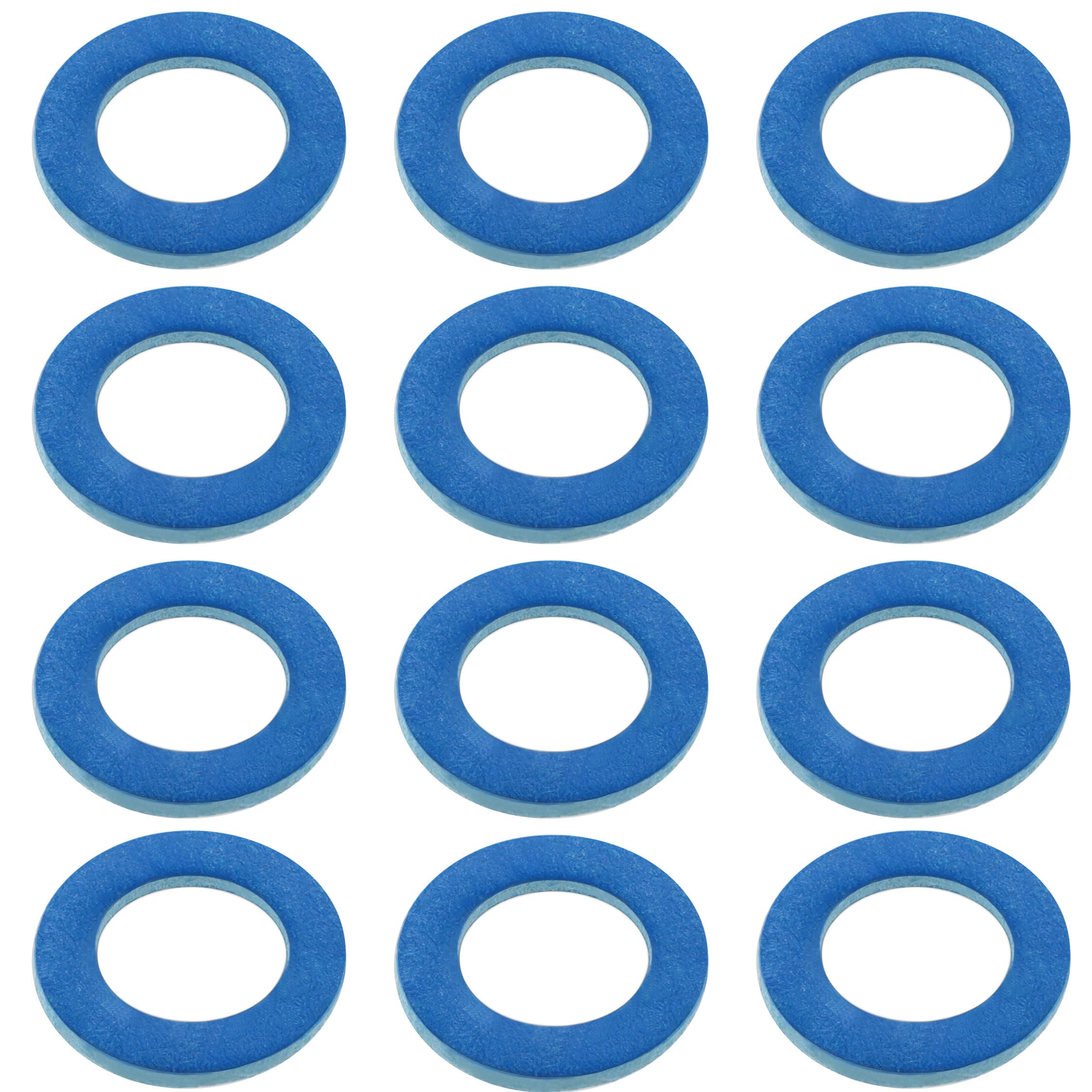RadishGirls 12PCS Lower Unit Drain Plug Gasket, 3/8-16 Oil Drain Plug Crush Washers for Most Mercury/Mariner Outboards and Mercruiser 12-19183-3 12-19183Q02 12-19183K02 18-2244