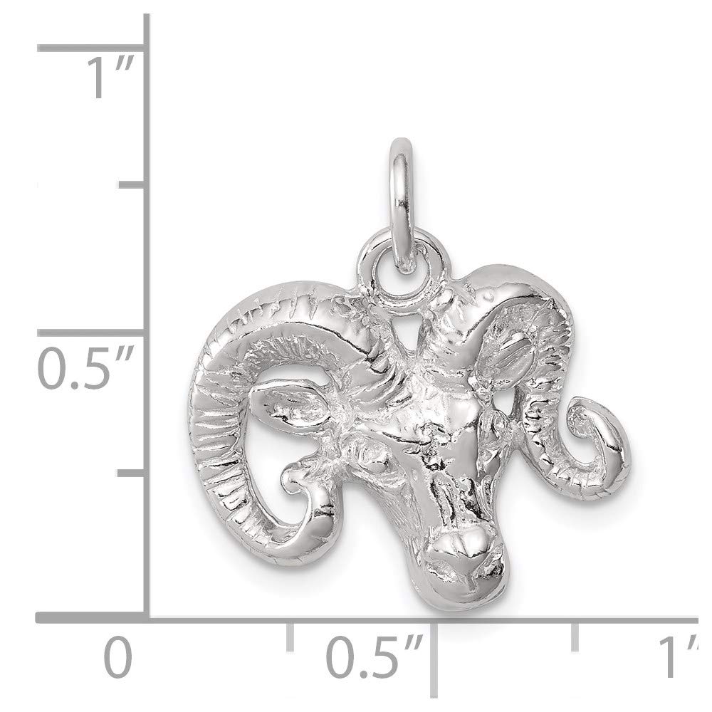 Sterling Silver Ram Charm QQC2577