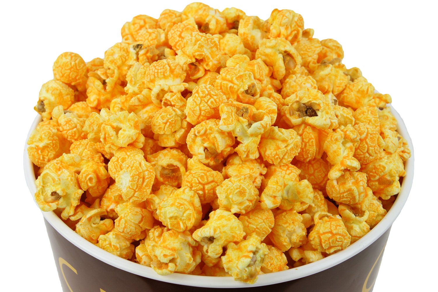 Signature Popcorn, 1-Gallon Gold Chicago Skyline Reusable Plastic Bucket Tin, Cheddar Cheese Flavor, Gourmet Popcorn Snack, Gluten Free
