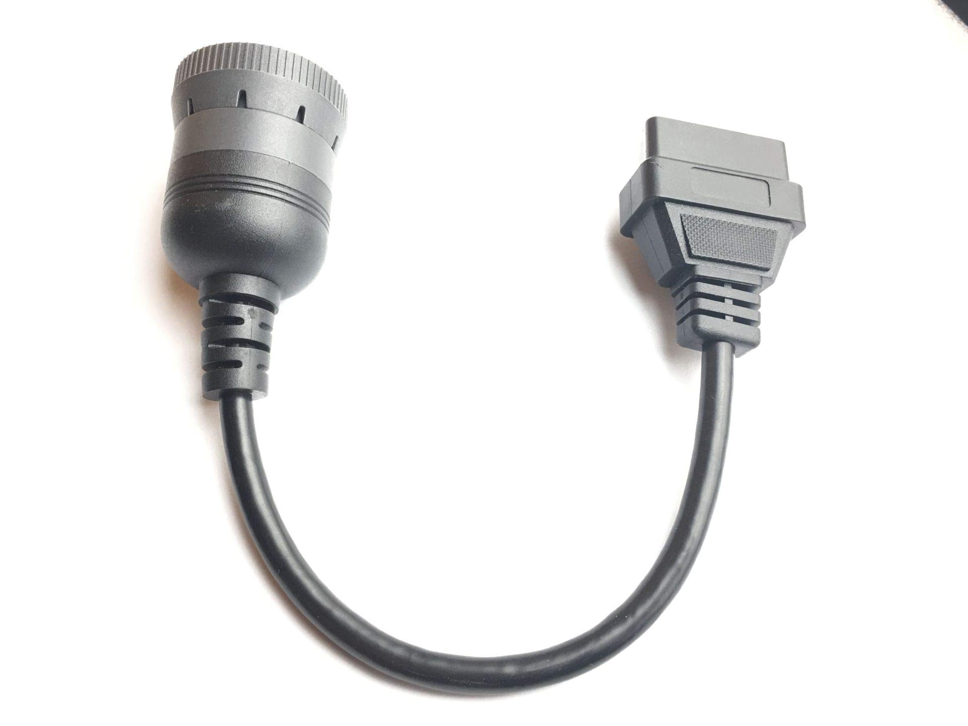 Type 1 J1939 9pin to OBD2 Cable Black J1939 to obdii Female Adapter for Truck