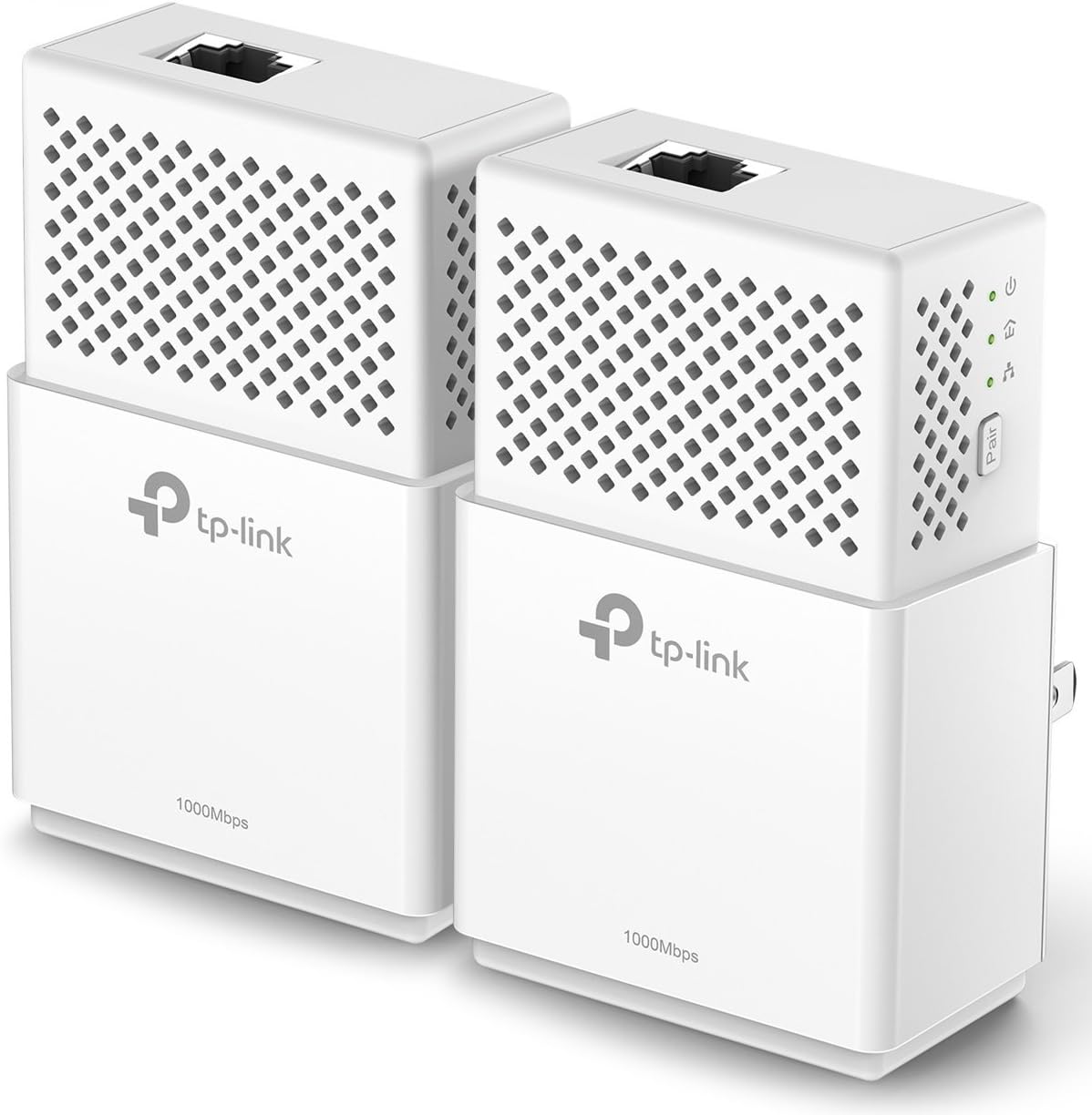 TP-Link AV1000 Gigabit Powerline ethernet Adapter kit, Powerline speeds Up to 1000Mbps (TL-PA7010 KIT) (Renewed)
