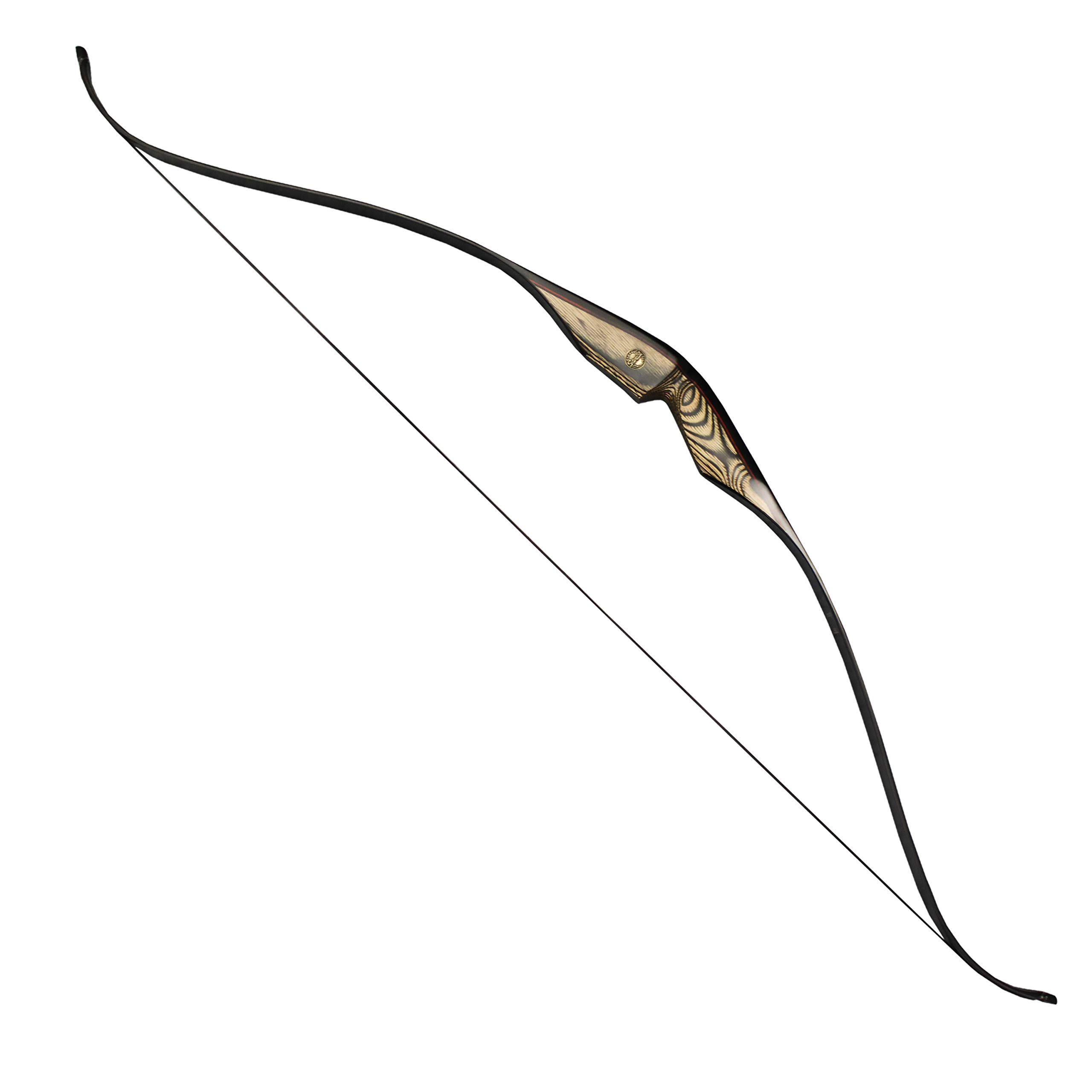 SAS Gravity 60" One-Piece Hunting Recurve Bow Wooden Traditional (55lbs, Right)