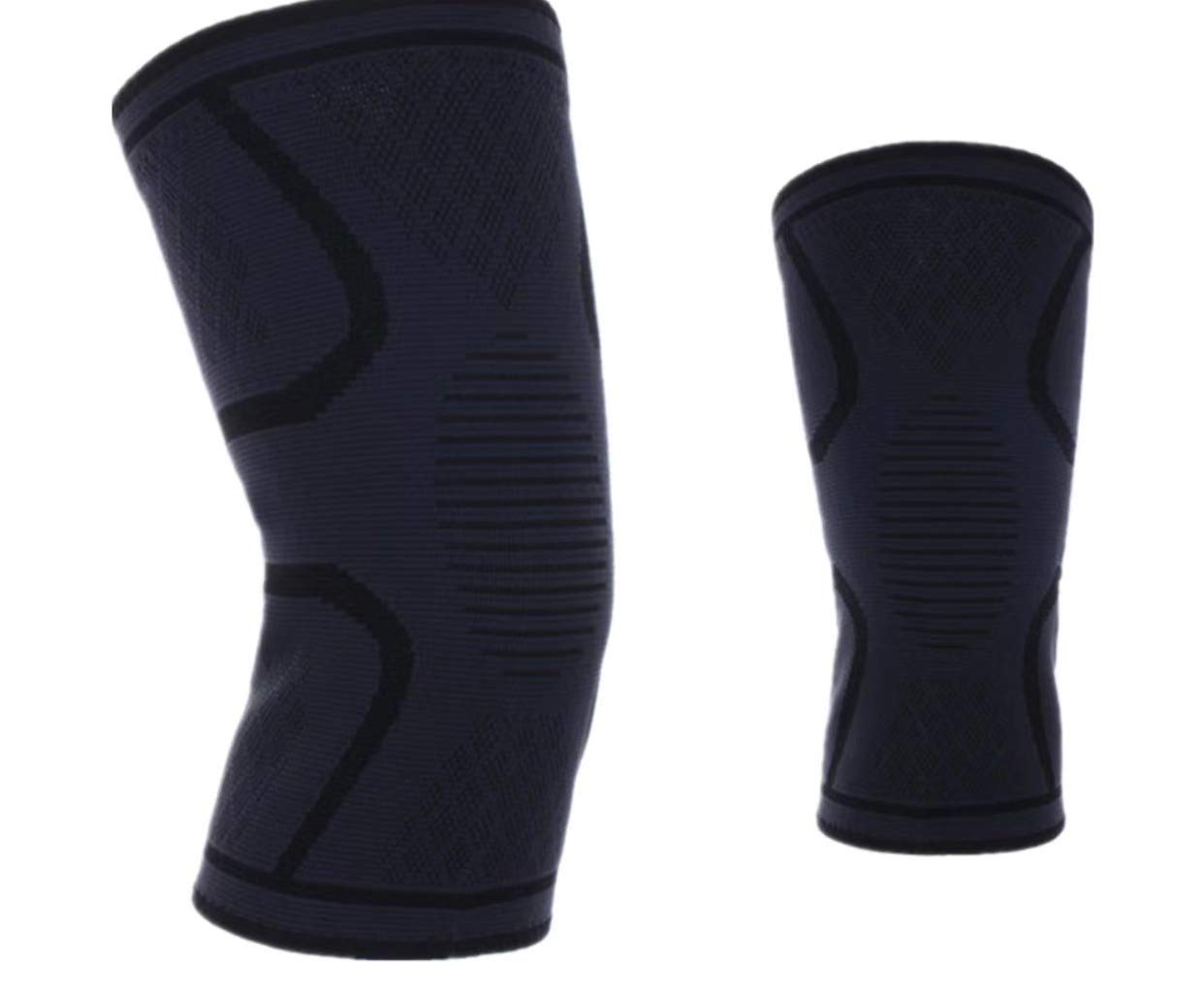 Z&C Knee Compression Sleeve for Women and Men, Support for Joint Pain Relief, Running,Jogging, Arthritis&Injury Recovery, Single wrap, Black, Size M