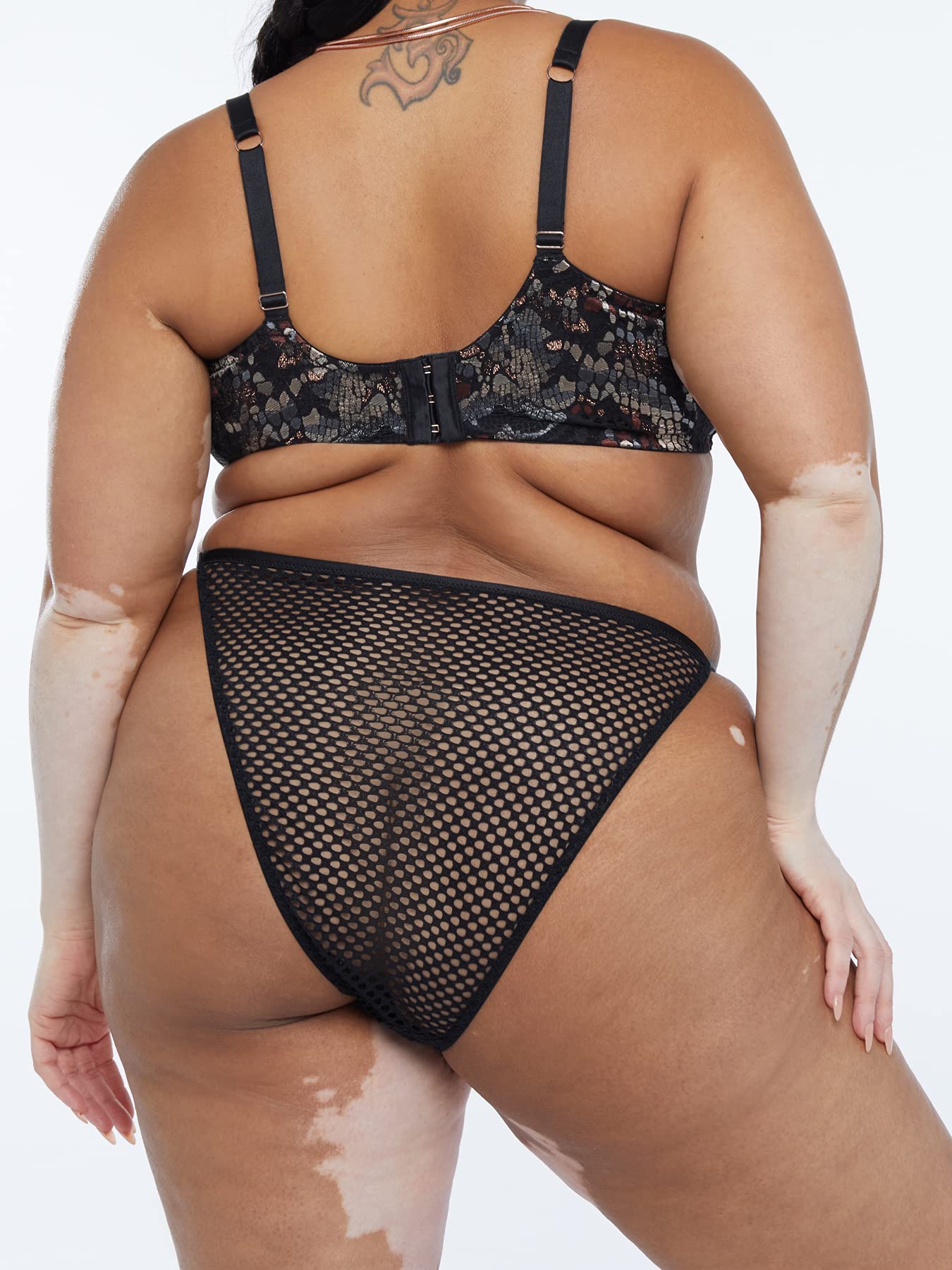 Savage X Fenty, Women's, Cold-Hearted Snake Lace String Bikini, Venomous Vixen Snake Lace, M