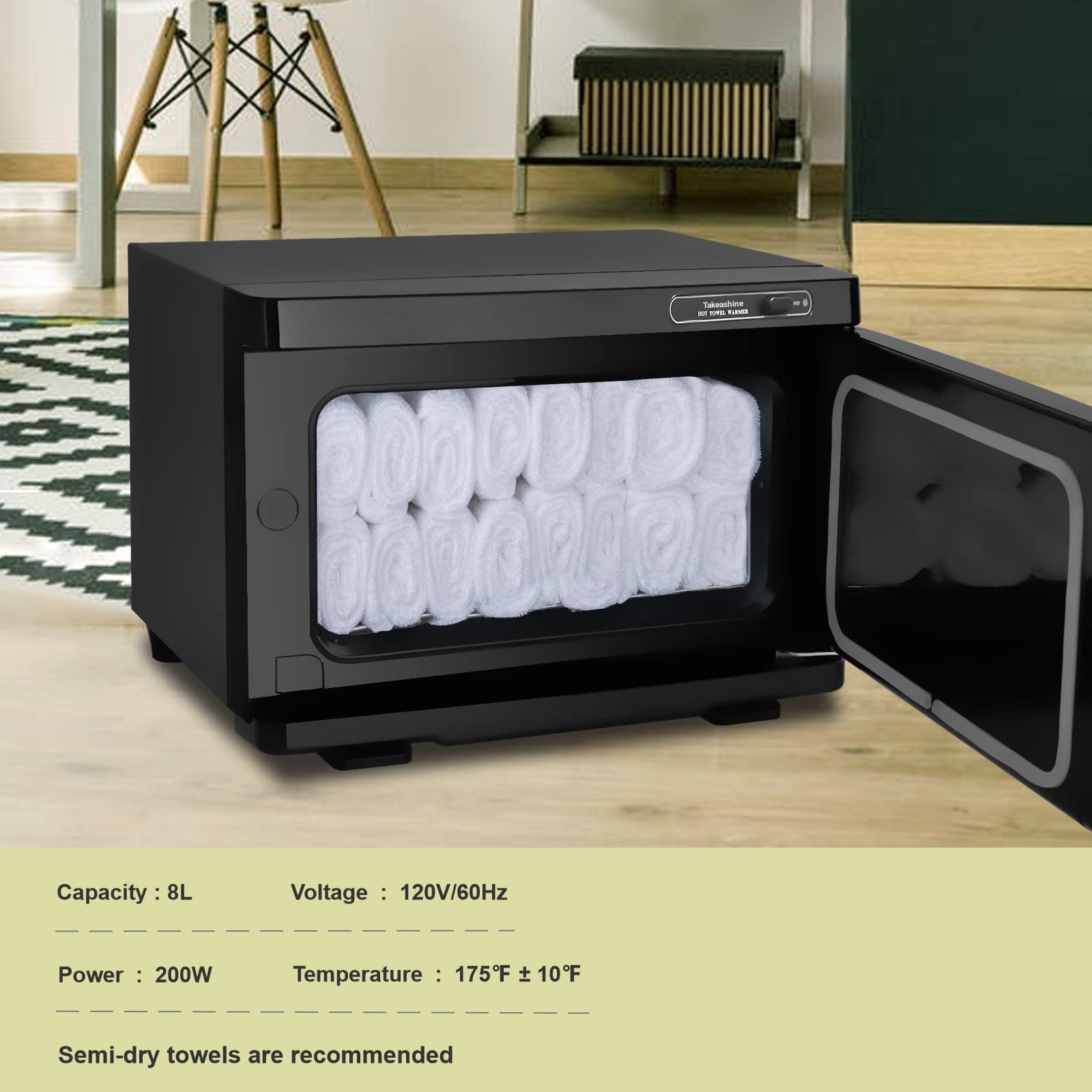 Towel Warmer, Hot Towel Warmer, Hot Towel Cabinet with 8L Space, Spa Towel Warmer, Professional Towel Warmer for Salon and Spa Use