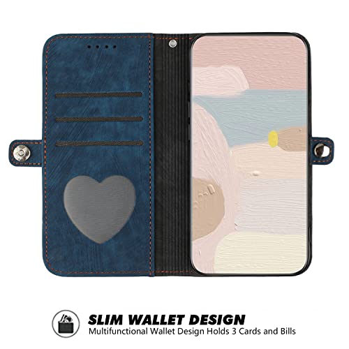 WATSKY for Oppo A57/REALME V23/A77 5G/A57E 4G/A57S 4G/A77 4G/1+Nord N20 SE 4G Contrast Flip Phone Case