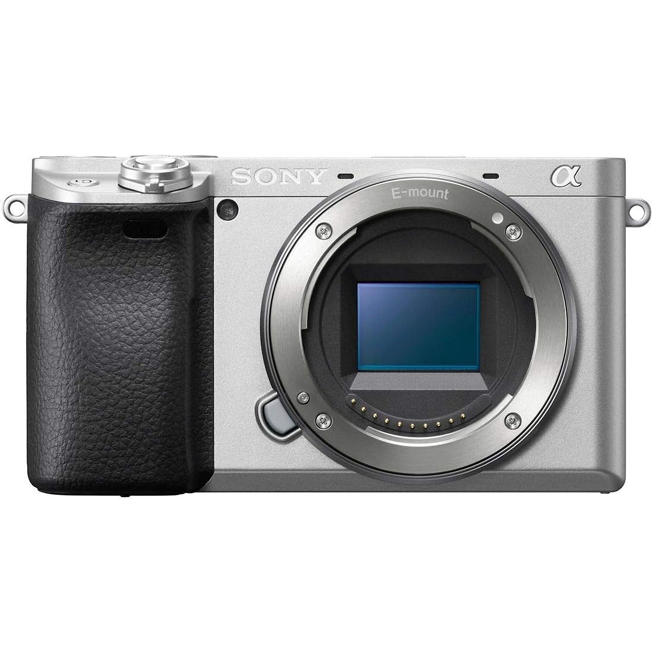Sony a6400 Mirrorless Camera (Silver) + Sony E PZ 16-50mm f/3.5-5.6 OSS Lens + 2X 64GB Memory + Case + Tripod & More (20pc Bundle)