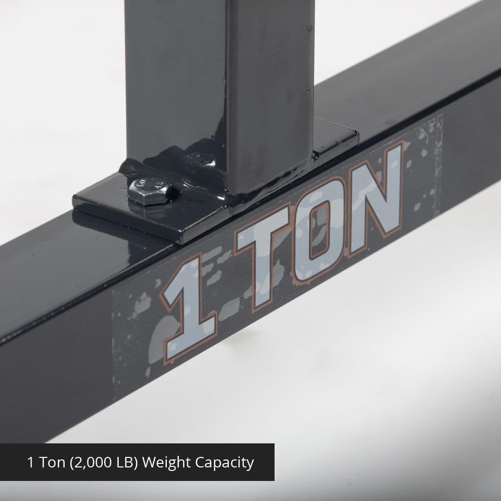 Titan Attachments 0.5 Ton Adjustable Steel Gantry Crane, Portable Shop Lift Hoist, Frame Only, Rated 1,000 LB