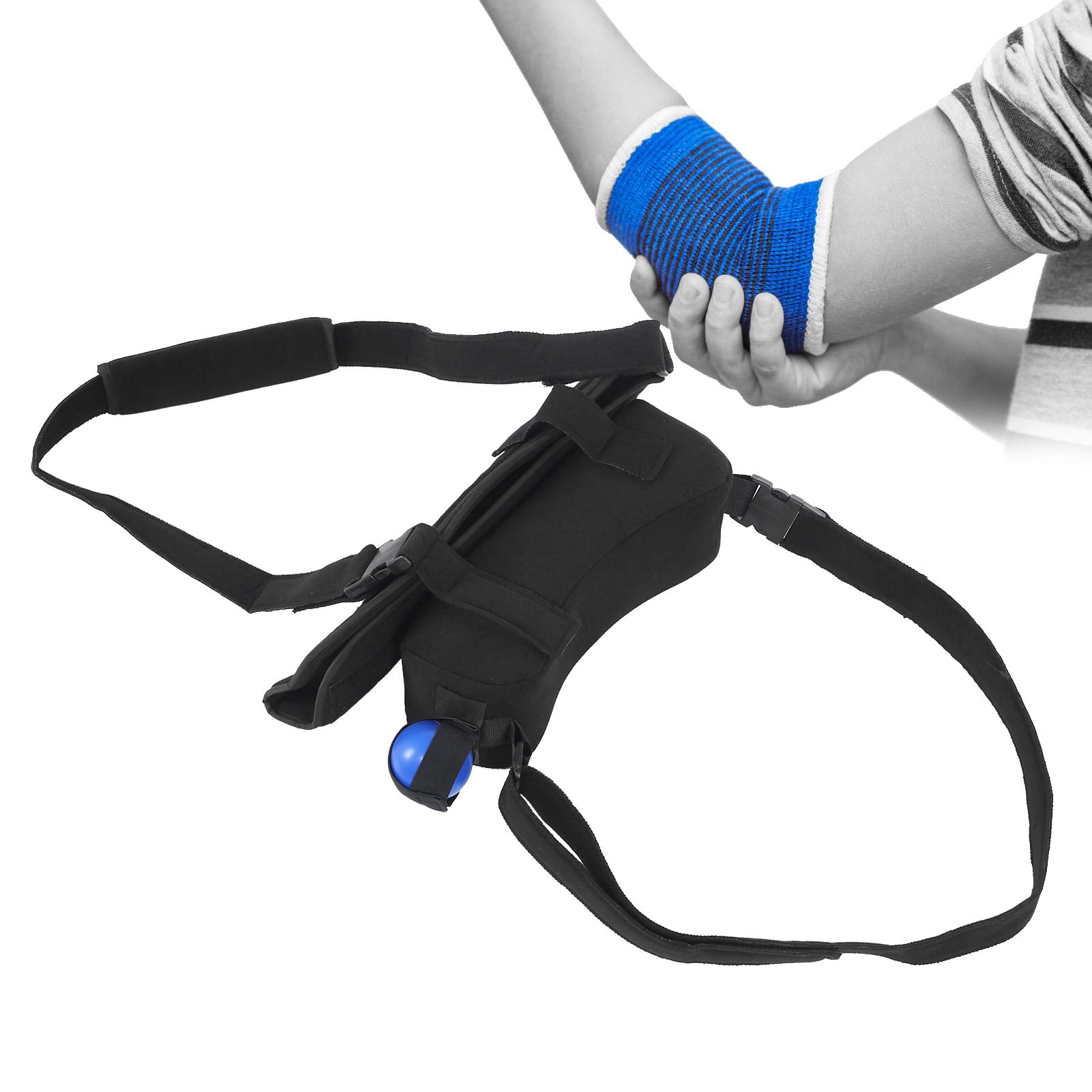 WNSC Broken Arm Brace, Portable Arm Sling Shoulder Brace, for Rotator Cuff Injury Repair Shoulder Joint Reduction