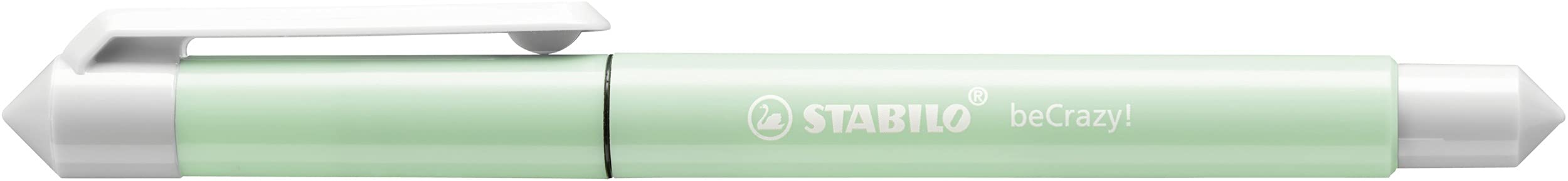 STABILO B-53999-5 BeCrazy! Rollerball Pastel Pen - Mint/White