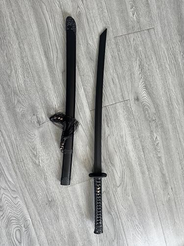 Sword fort Replica Swords - 39" Sasuke Sword Katana Anime Cosplay Sword Black