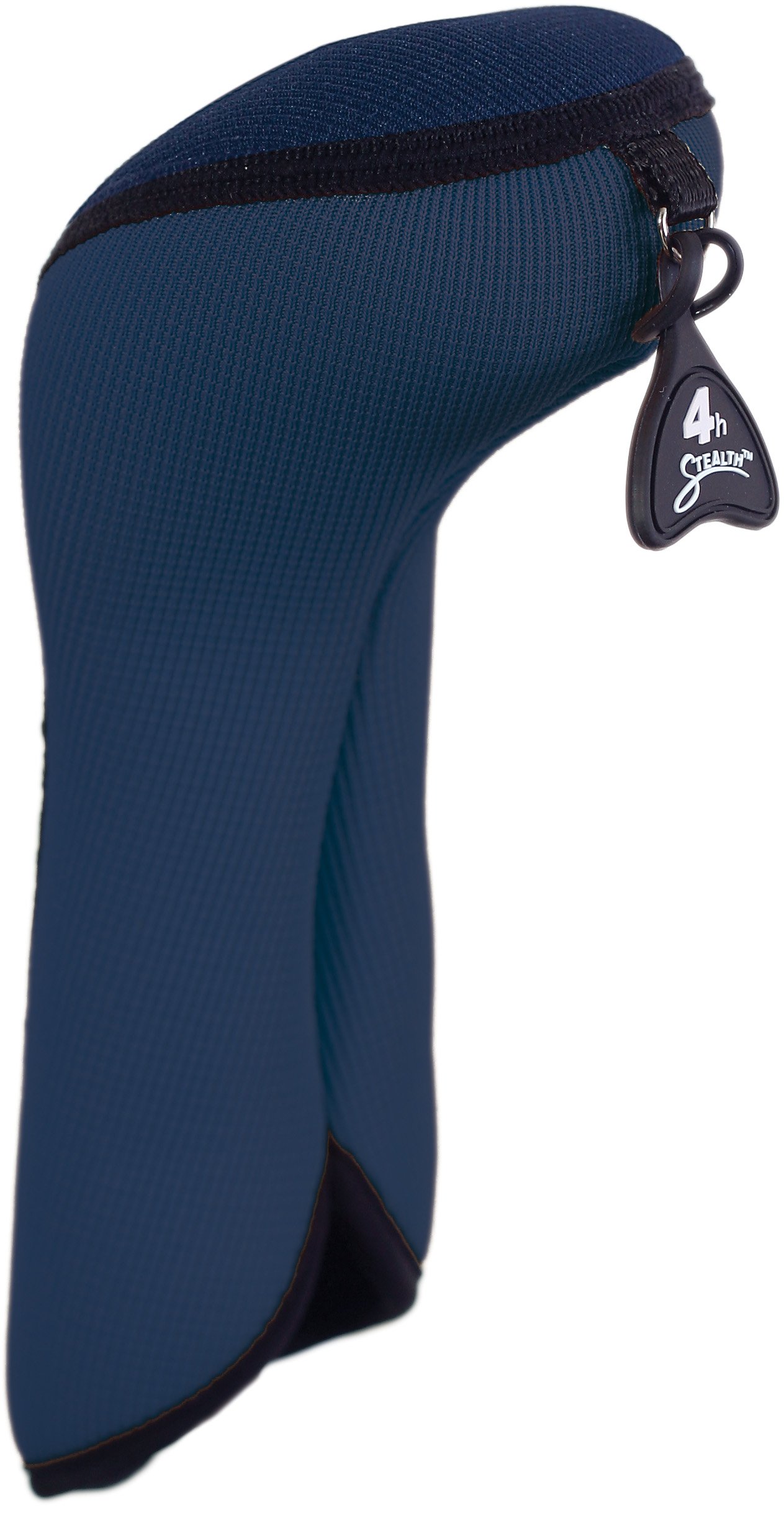 Stealth Club Covers 15060INT Hybrid ID 3-4-X Golf Club Head Cover, Navy Blue Solid/Black Trim