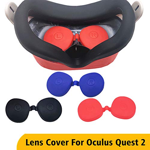 VR Lens Protect Cover Dust Proof Cover for Oculus-Quest 2, All-in-one VR Gaming Headset Dust Proof Anti-Scratch Protective Pad,Washable Virtual Reality Headset Accessories