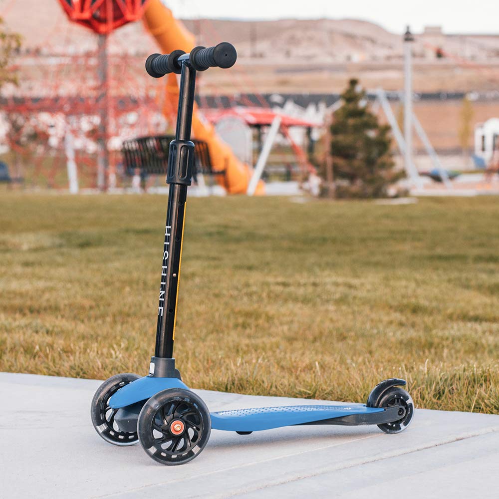 Toddler Scooter for Kids 3 Wheels Scooter for Boys Girls Kick Scooter with PU Flashing Wheels, Adjustable Height, Lean to Steer,Fits Children Ages 2-5 Years Old, Blue