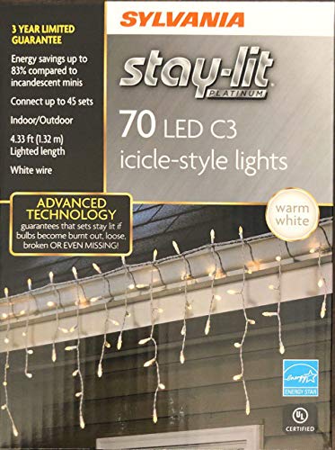 STAYLIT ICICLE CLR 100CT