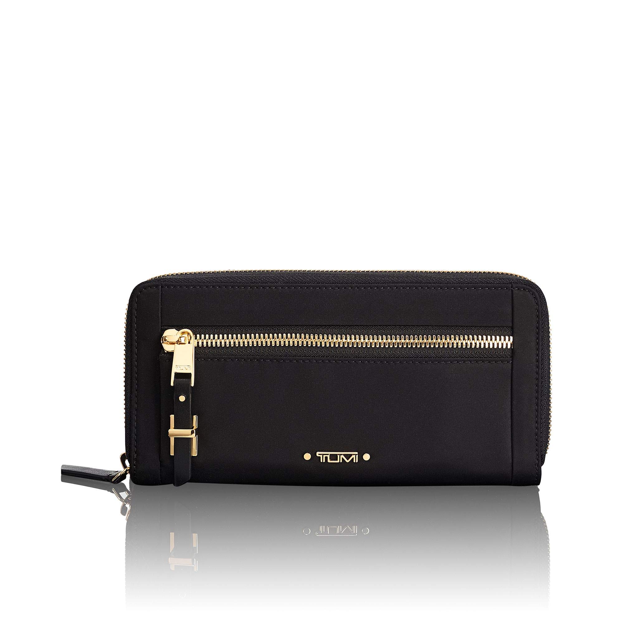 TUMI - Voyageur Zip-Around Continental Nylon Wallet - Card Holder for Women - Lightweight, Black