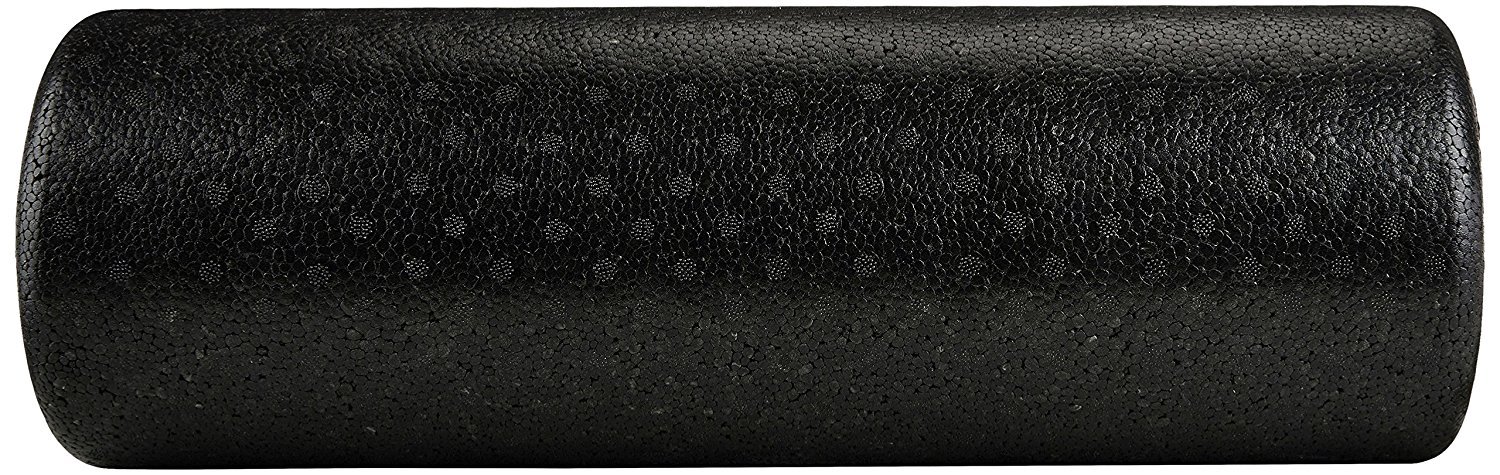 Signature Fitness High-Density Round Foam Roller for Exercise, Massage, Muscle Recovery, 18-Inch