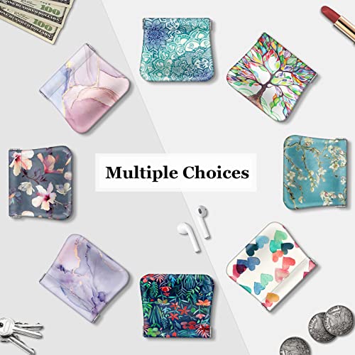 Squeeze Coin Purse, Fintie PU Leather Coin Pouch Change Holder for Woman Girls (Love Tree)