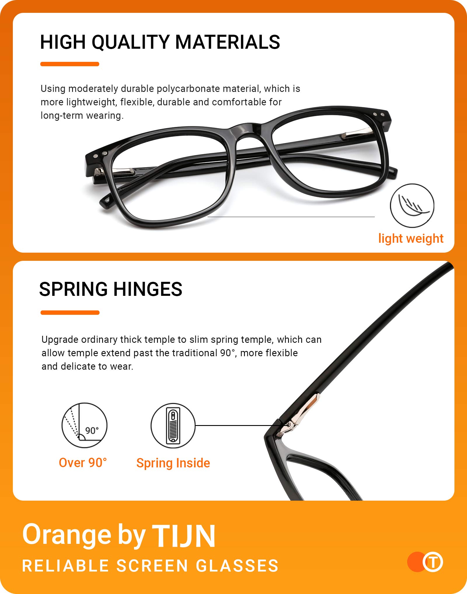 TIJN Blue Light Glasses for Teens 2 Pack Square Lightweight Computer Screen Glasses for Women Men Anti Eyestrain (06-Black+Whisky Tortoise(2 Pack))