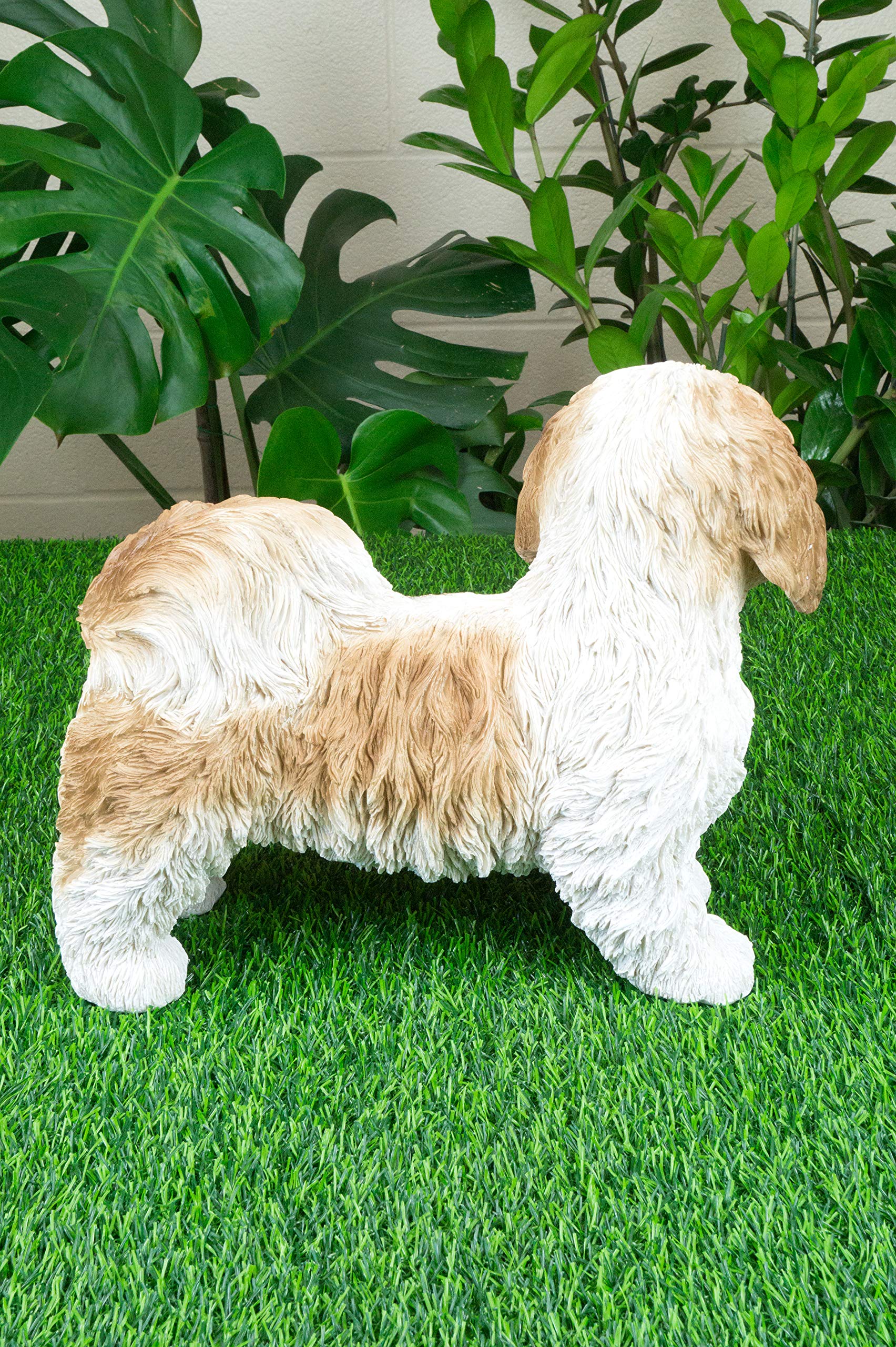 VI N VI 10.5'' Large Shih Tzu Dog Figurine Statue | Decorations for Homes and Gardens