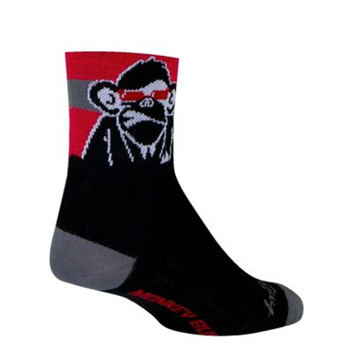 SockGuy Classic Biz Sock: Black/Red LG/XL