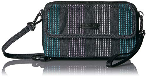 Vera Bradley Women's Denim All in One Crossbody Purse With RFID Protection, Moonlight Garden, One Size