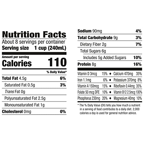 Silk Soymilk, Original, Dairy-Free, Vegan, Non-GMO Project Verified, Half Gallon, 64 Fl Oz