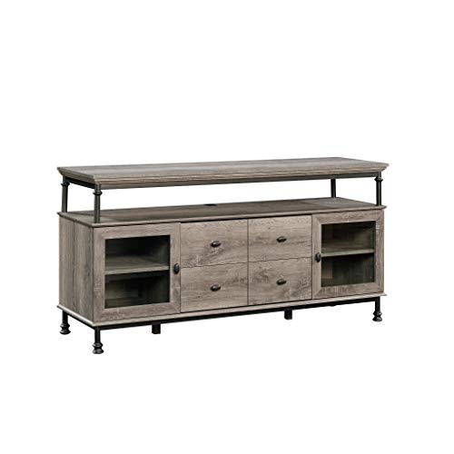 Sauder Canal Street Entertainment Credenza, For TV's up to 60", Northern Oak Finish
