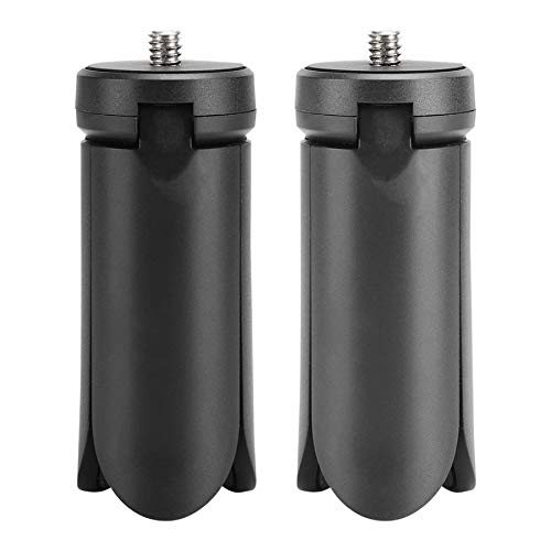 XIAOMINDIAN 1pcs Tripod Mini Non-Slip Desktop Tripod w/ 1/4 inch Screw Universal for Smartphone Action Camera Holder monopod Camera Mount (Color : Sliver)