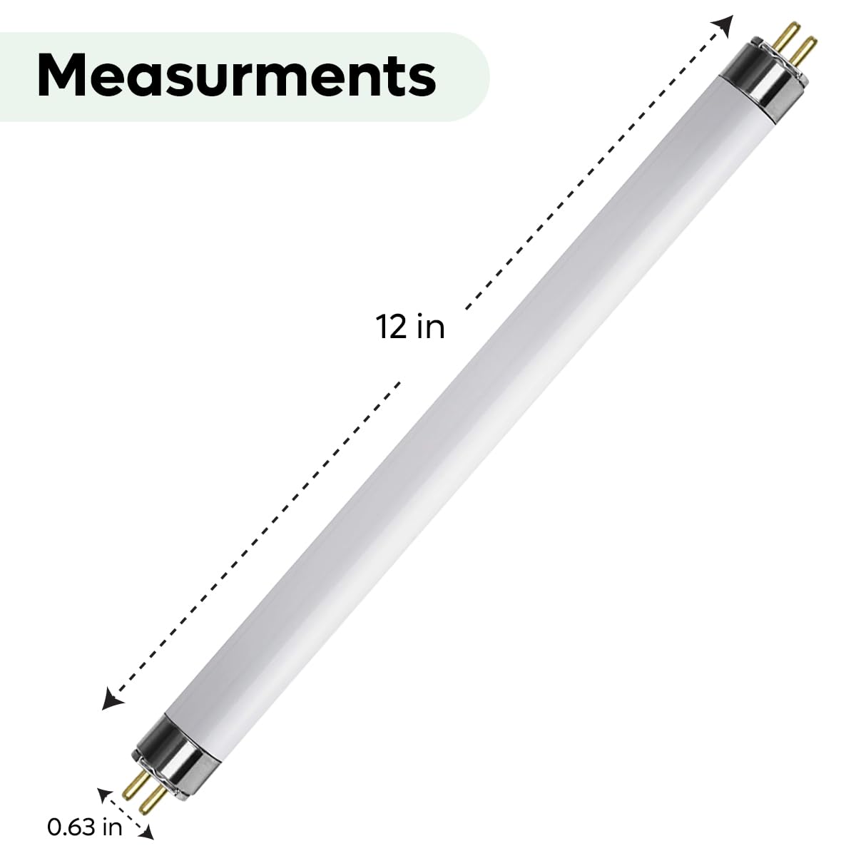 Sterl Lighting - 8 Pack, T5 Linear Tube Light, 8 Watt, 120 Volts, 400Lm, 12 Inch, 4100K Cool White, G5 Mini 2 Pin Base, Under Counter or Cabinet Fluorescent Bulbs Replacement for F8T5/CW