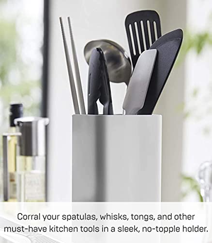 Yamazaki Home Organizer Kitchen Steel | Utensil Holder, One Size, White