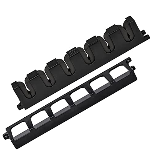 XJJZS Vertical 6-Rod Rack Fishing Pole Holder ABS Plastic Material Fishing Rod Display Rack Fixed Frame Fishing Rod Fishing Accessories Tools
