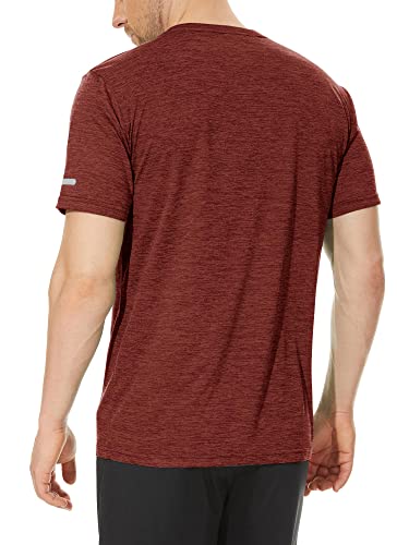 TACVASEN Men's 3 Pack Running Shirts Short Sleeve Quick Dry Workout Hiking T-Shirts Black/Lightgrey/DarkOrange S