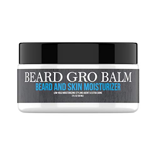 Uncle Jimmy Products Beard Gro Balm | Beard and Skin Moisturizer goes to work immediately to tame unruly hairs for a softer, thicker beard | Softens Beards and Mustaches 2 Fl Oz