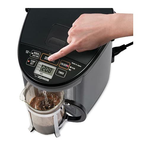 Zojirushi CD-NAC50BM Micom Water Boiler (5-Liter, Metallic Black) Bundle with Inner Container Cleaner and Stainless Steel Tumbler (3 Items)
