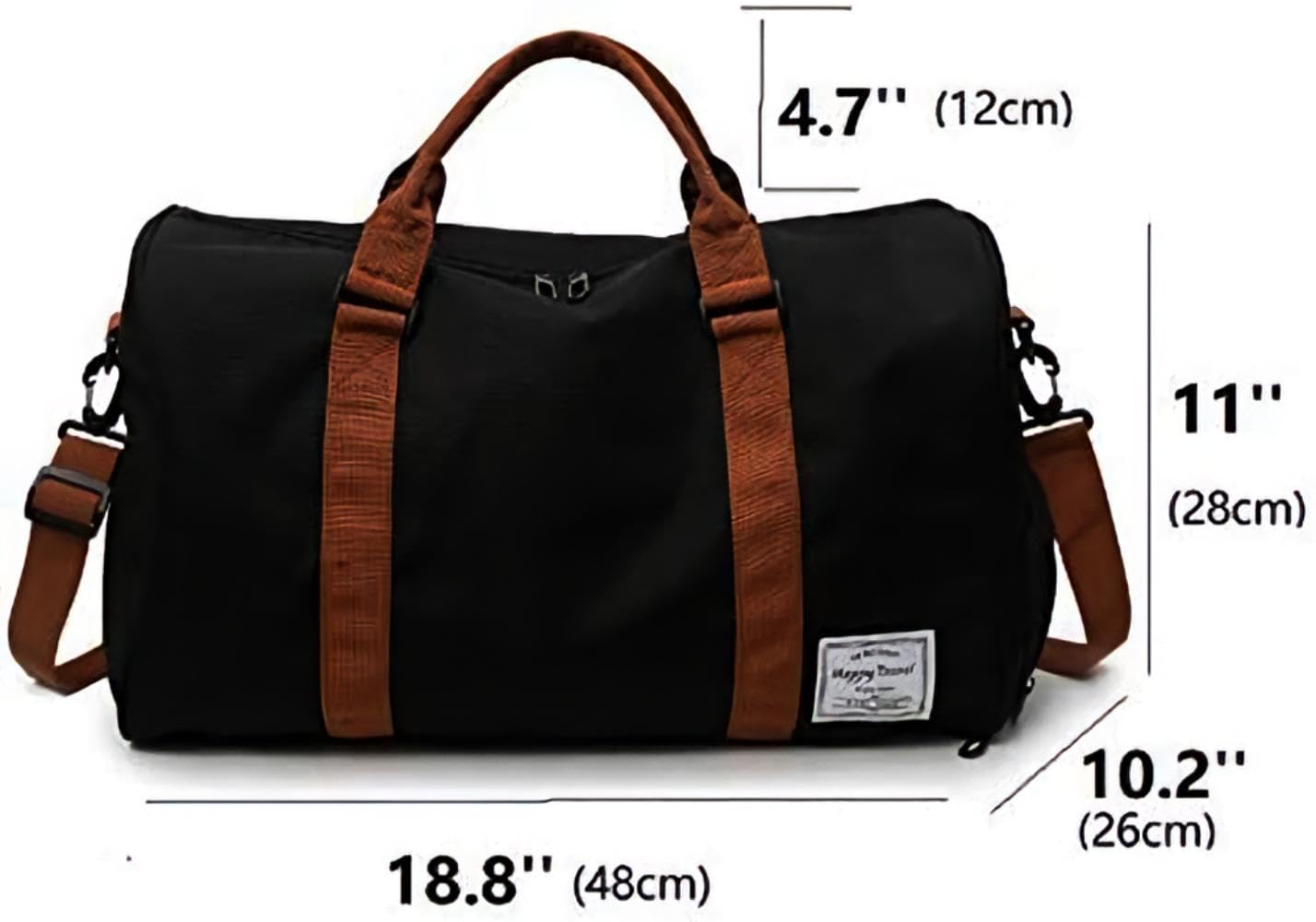 Weekender bag travel bag Gym bag with shoe compartment carry on bag tote bag for women
