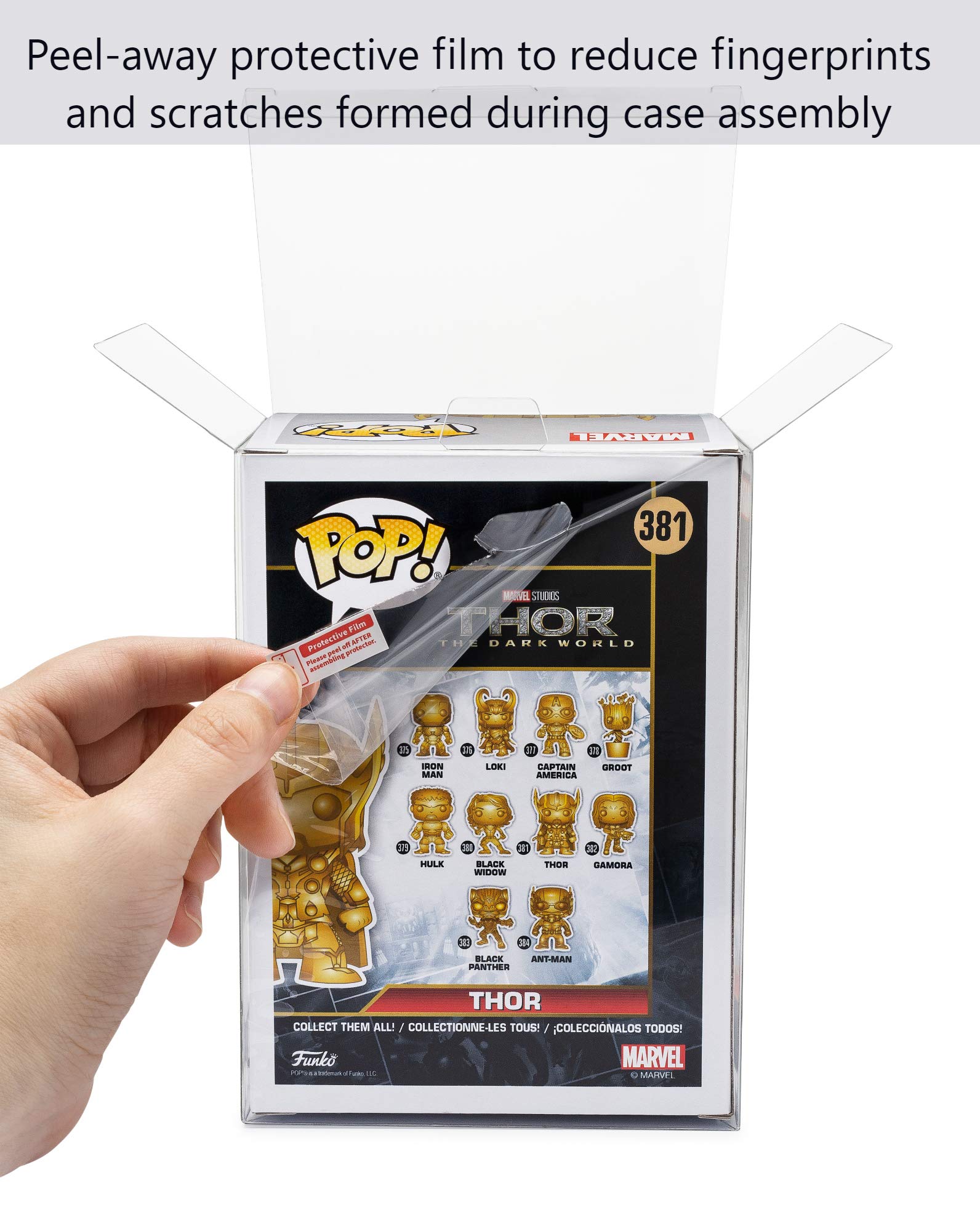 TitanShield 0.5mm Pop Protectors Sleeve Case Compatible with Funko - 4" Inch Pop! Vinyl Figures (60 Pack)