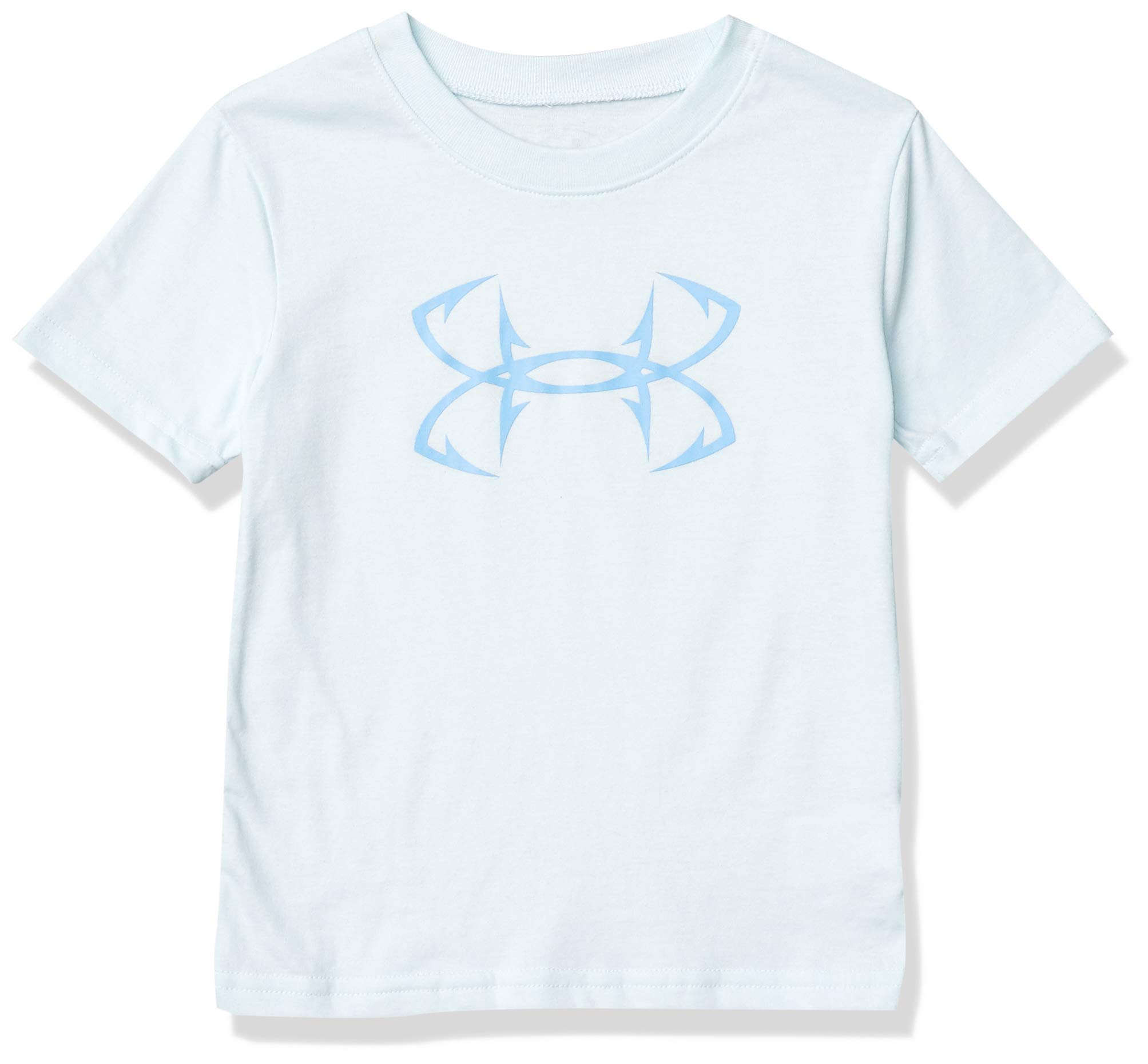 Under Armour Big Boy's UA Fish Hook Logo SS Shirt, rift Blue, YSM