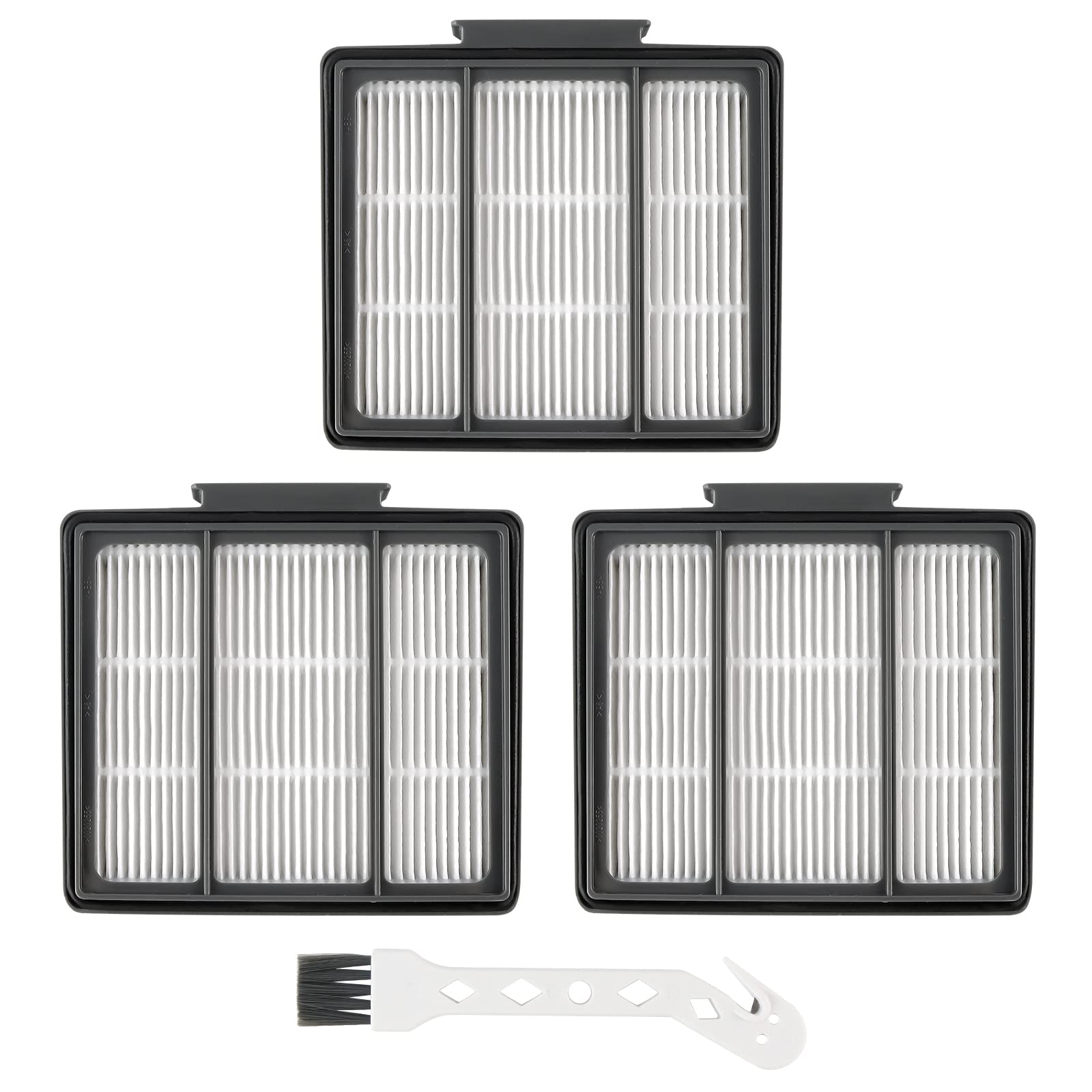 RVFFK950 Replacement Filter for Shark Robot (3-Pack) by Techecook - Replacement for Shark ION Robot R85 RV850,RV700_N, RV720_N, RV851WV and IQ Robot R101AE, AV970, AV1002AE, AV1010AE
