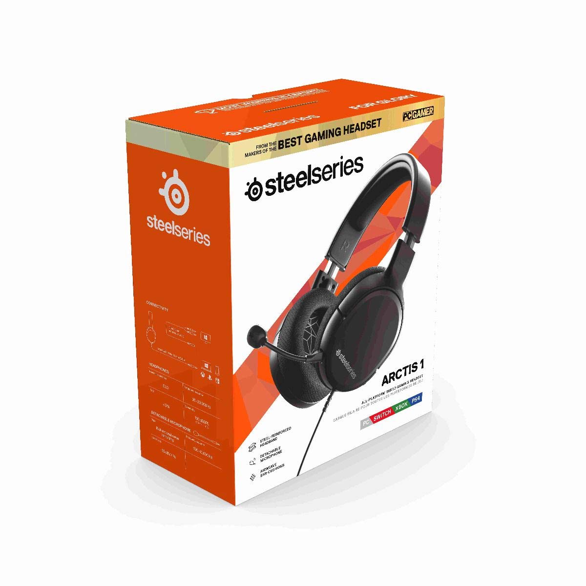 SteelSeries Arctis 3 Console, Stereo Wired Gaming Headset for PlayStation 5, PS4, Xbox One, Nintendo Switch, VR, Android and iOS - Black