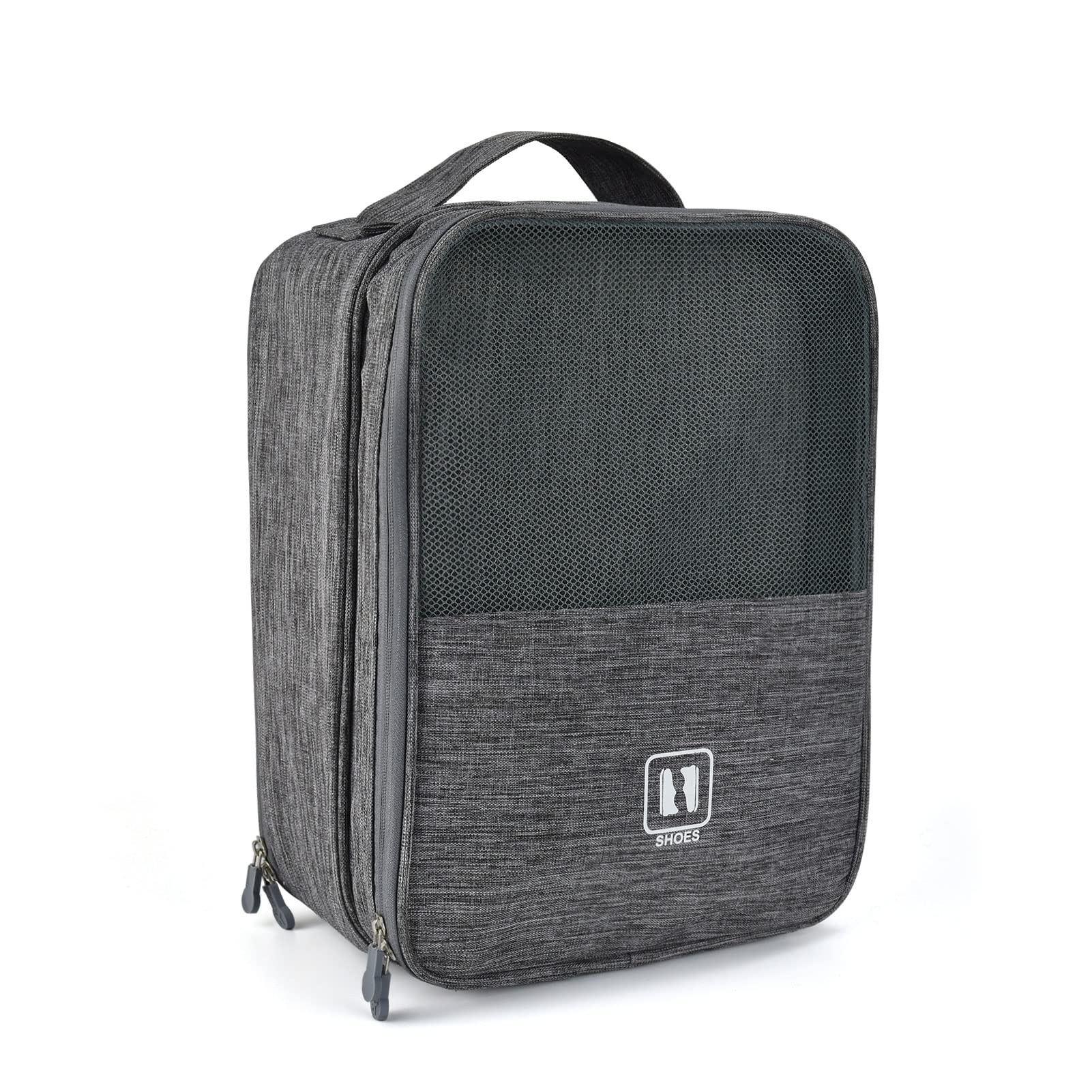 WISTOLL travel Shoe Bag ,Efficiently Pack 3 Pairs of Shoes - Waterproof, Portable, and Essential for Organized Suitcase Sorting.