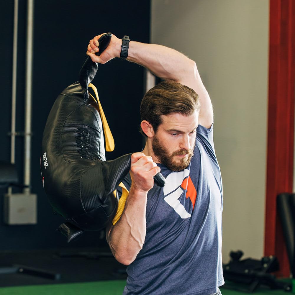 Titan Fitness 50 LB Functional Training Swing Bag, PU Material Bulgarian Power Sand Bag, Multiple Grips for Squats, Lunges, Throws, and More