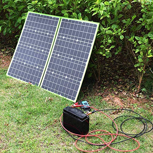 YUANFENGPOWER 100W 12V Foldable Solar Panels Kit Portable Solar Charge with 10A Controller for 12v/24v Battery, Camping, Travel RV Outdoor