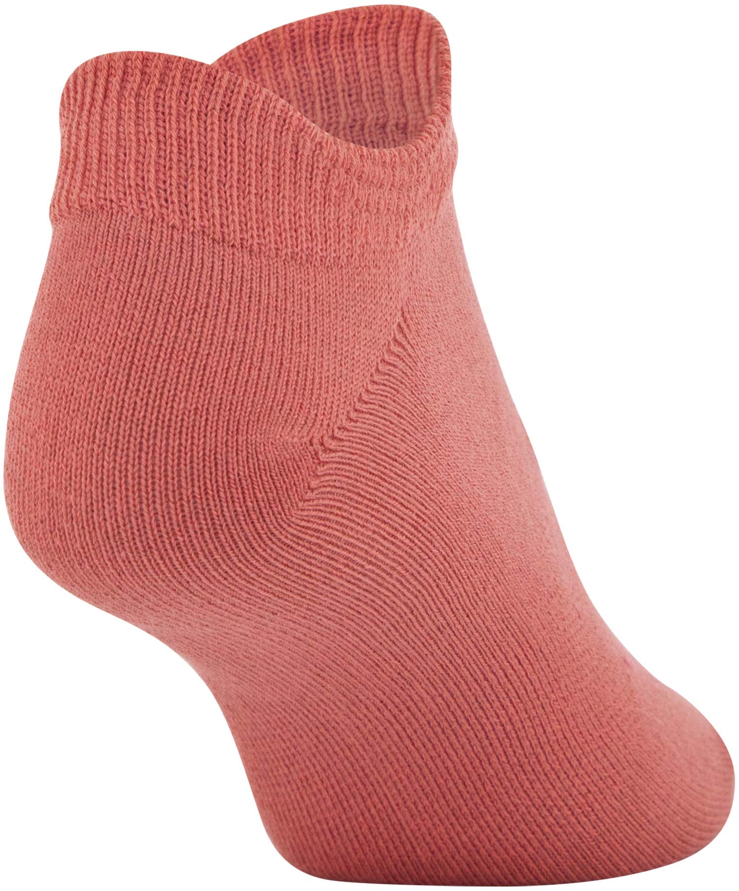 Under Armour Essential No Show Socks, 6-Pair, Fractal Pink Assorted, Shoe Size: Womens 6-9