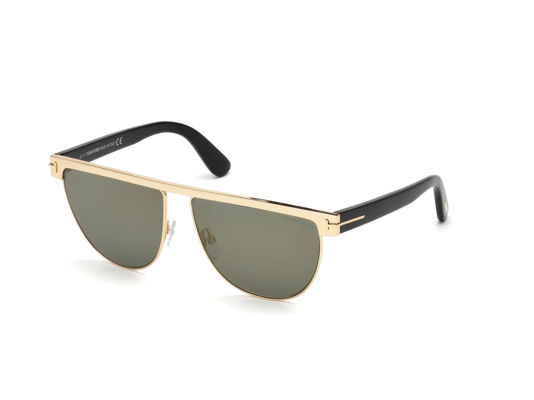 Tom Ford Oval Sunglasses TF570 Stephanie-02 28C Gold/Black 60mm FT0570