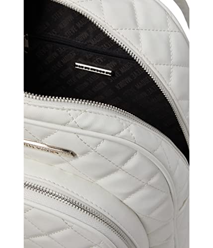 Steve Madden Bjordan Quilted Backpack White Solid Quilted One Size