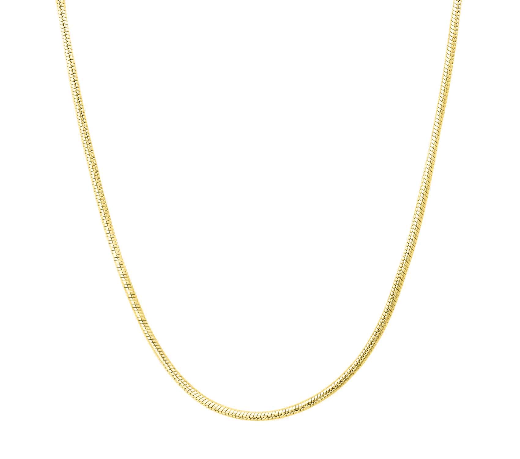 Verona Jewelers 925 Sterling Silver necklace 1MM- 2.5MM Italian Solid Round Snake Chain Necklace-Sterling Silver Gold Chain for Pendants, Magic Flexible Snake Chain, Gold Over Sterling Silver Necklace