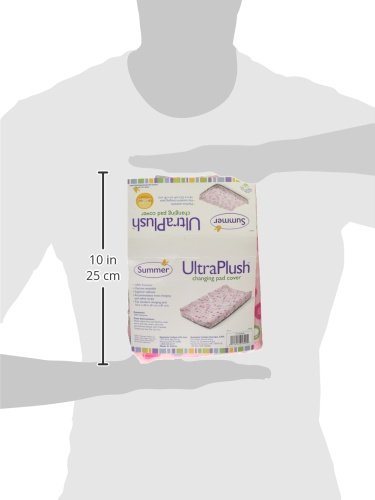 Summer Ultra Plush Changing Pad Cover, Pink Swirl