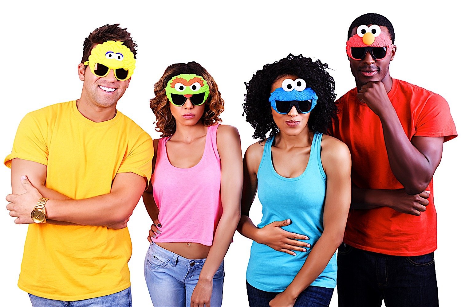 Sun-Staches Sesame Street Official Big Bird Sunglasses, Costume Accessory, UV 400, One Size Fits Most, 8"