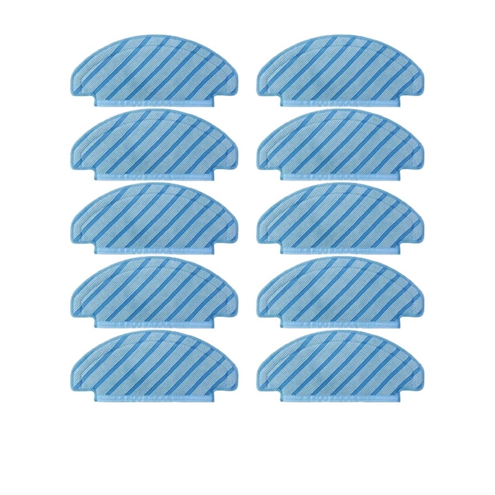 SteFik Washable Cloth Mop Pads. Compatible for Ecovacs Deebot Ozmo T8 AIVI/T8 Max/ T8/ T9/ T9 AIVI /N8/ N8 Pro Plus/ N8 Pro, Compatible for Yeedi Vac Robot Vacuum (Color : 10PCS)